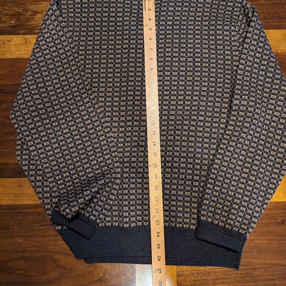 Daniel Cremieux | Sweaters | Daniel Cremieux Mens 0 Wool Sweater Large Squares Design | Poshmark